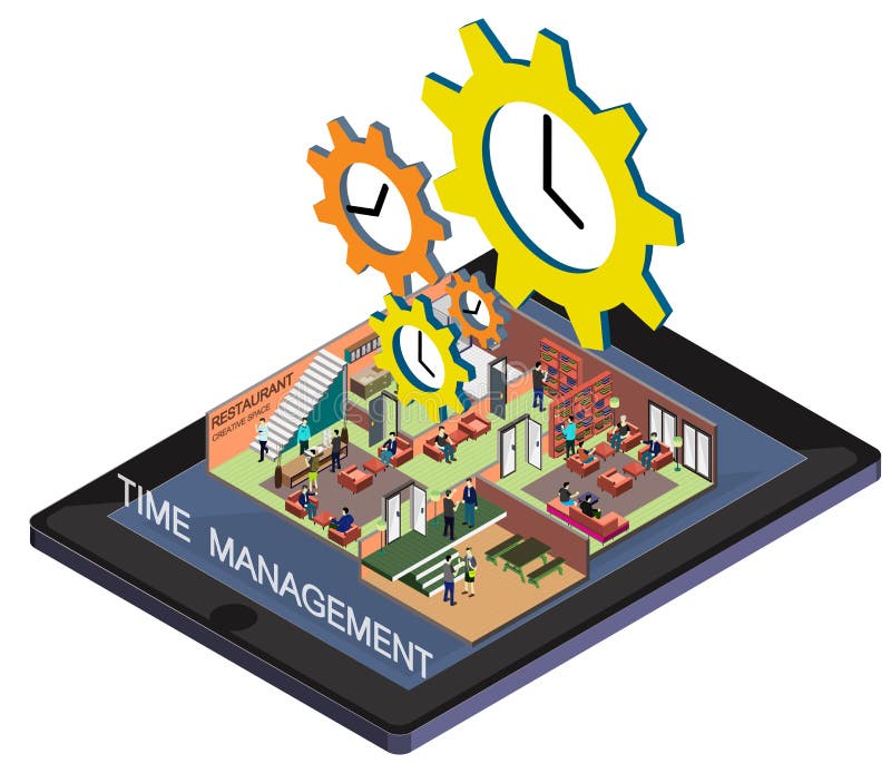 Illustration of Info Graphic Time Management Concept Stock Vector ...