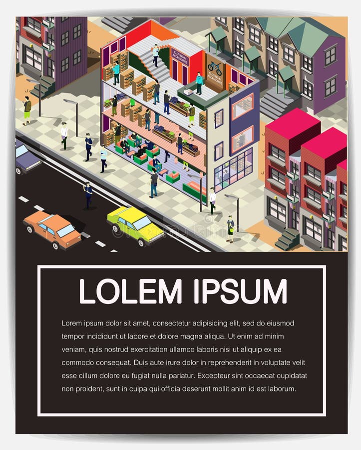 Illustration of Info Graphic Urban City Concept Stock Vector ...