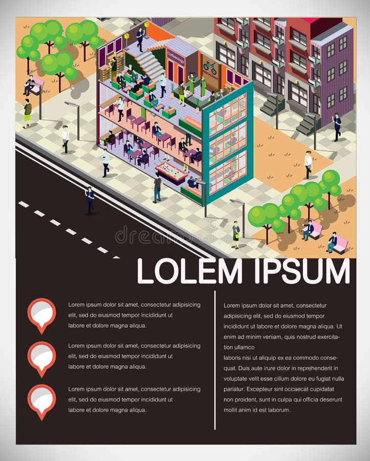 Illustration of Info Graphic Urban City Concept Stock Vector ...