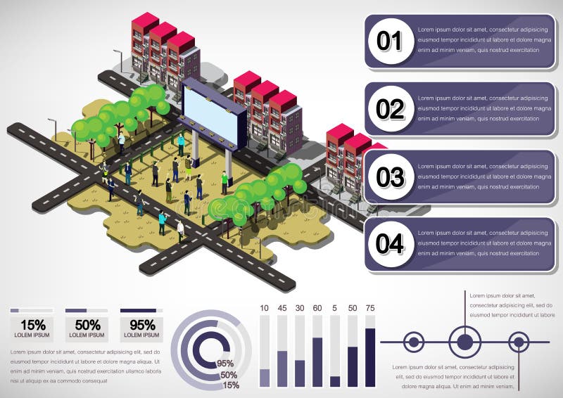 Illustration of Info Graphic Urban City Concept Stock Vector ...