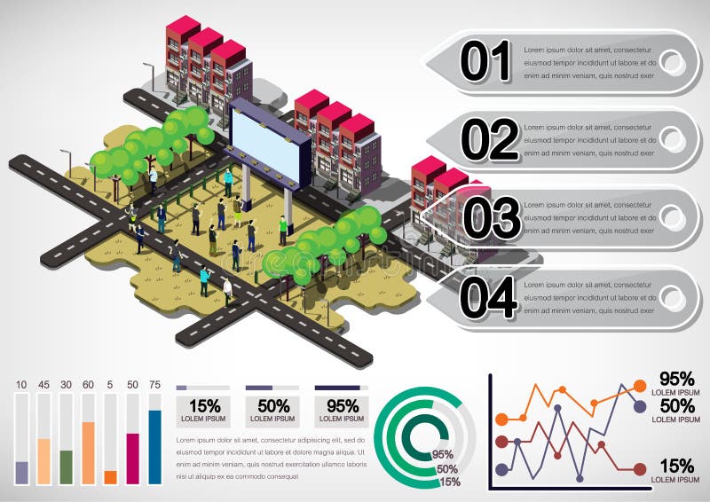 Illustration of Info Graphic Urban City Concept Stock Vector ...