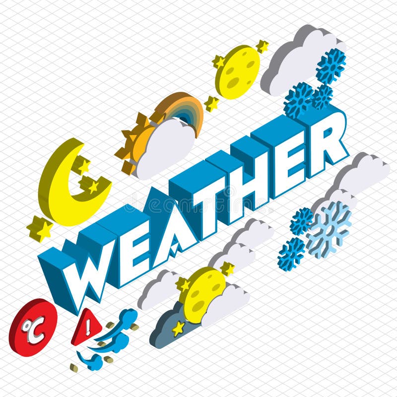 Illustration of Info Graphic Weather Icons Set Concept Stock Vector ...