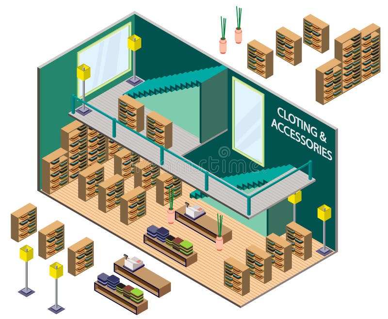 Illustration of Infographic Interior Room Concept Stock Vector ...
