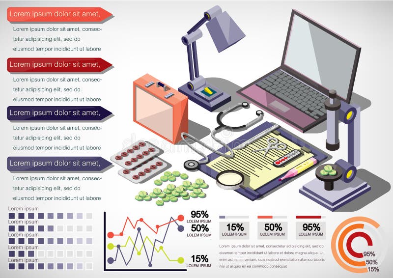 Illustration of Infographic Medical Concept Stock Vector - Illustration ...