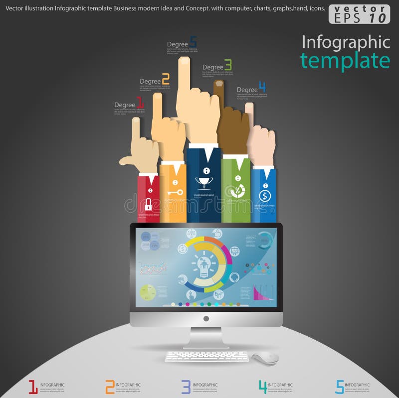 Vector Illustration Infographic Template Business Modern Idea and ...
