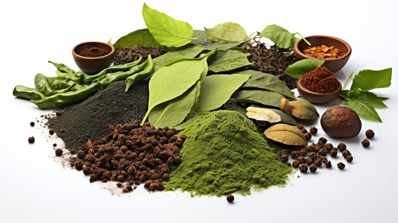 Illustration of Ingredients of Indian Traditional Digestive Meetha ...