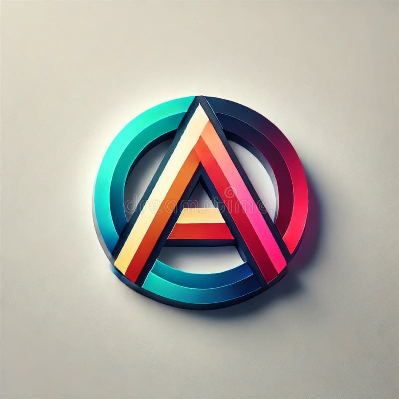 Initial a Logo Design Inspiration for Company Stock Illustration - Illustration of balanced ...