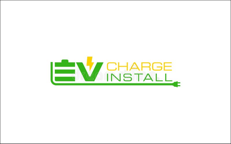 Illustration of Innovation for Modern Electric Charging Car Logo Design ...
