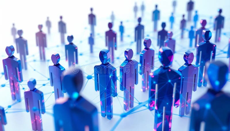 Illustration of Interconnected Human Figures Representing a Global ...