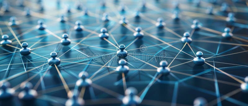 Illustration of Interconnected Network Symbolizing Professional ...