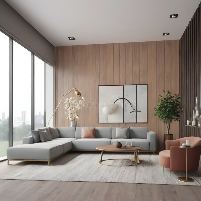 Interior Design for a Living Room or Reception in a Modern Concept ...