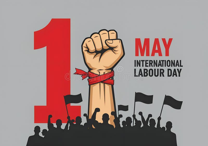 May 1st International Labour Day Protest Stock Illustration ...