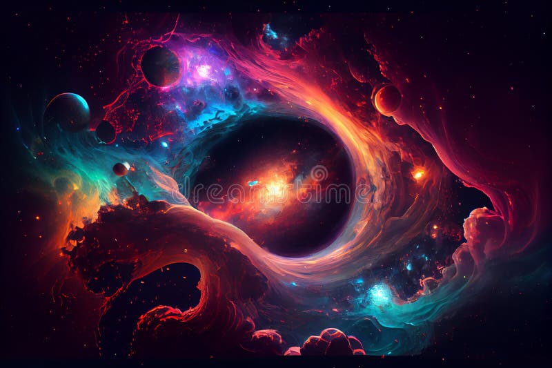 Illustration of Interstellar Space Stock Illustration - Illustration of ...