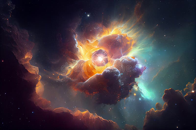 Illustration of Interstellar Space Stock Illustration - Illustration of ...