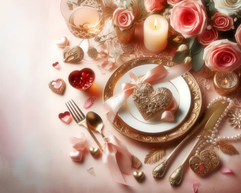 Illustration of Intricate Abstract Valentines Day Love Design with ...