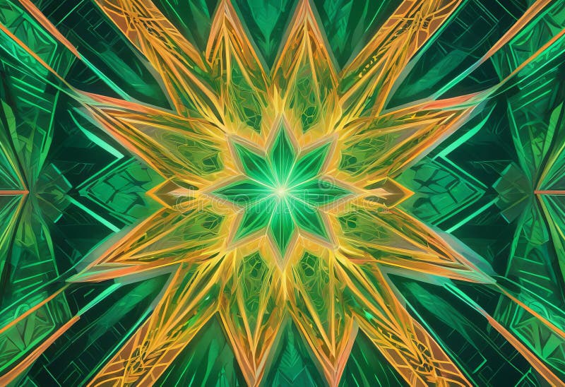 Illustration of Intricate Light Pattern Art Featuring Vibrant Colors ...