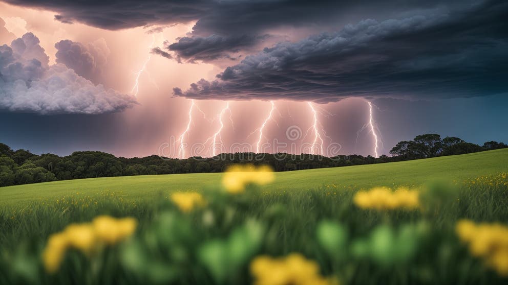 An Illustration of an Intriguingly Complex Image of a Lightning Storm ...