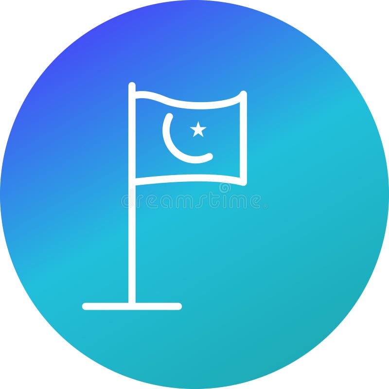 Illustration Islamic Flag Icon for Personal and Commercial Use. Stock ...