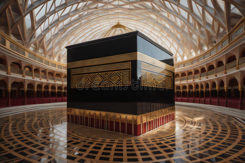 Illustration of Islamic Holy Kaaba. Generative Ai Stock Illustration ...