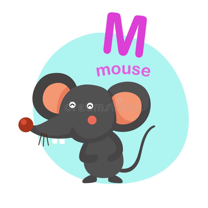 Illustration Isolated Alphabet Letter M-mouse Stock Vector ...