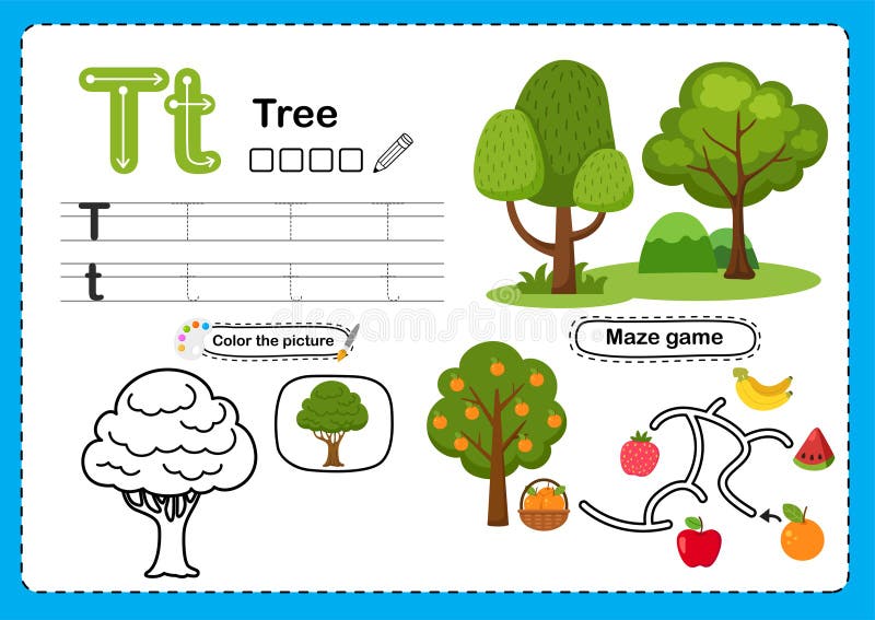 Alphabet T Tree Stock Illustrations – 545 Alphabet T Tree Stock ...