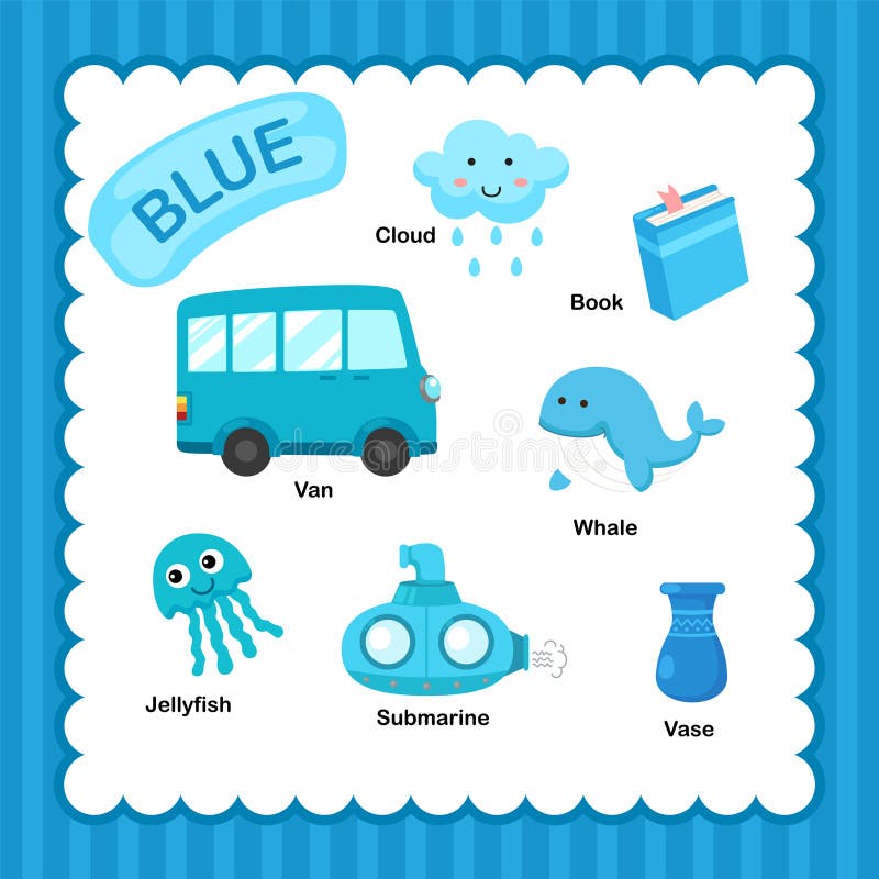 Illustration of Isolated Color Blue Group Stock Vector - Illustration ...