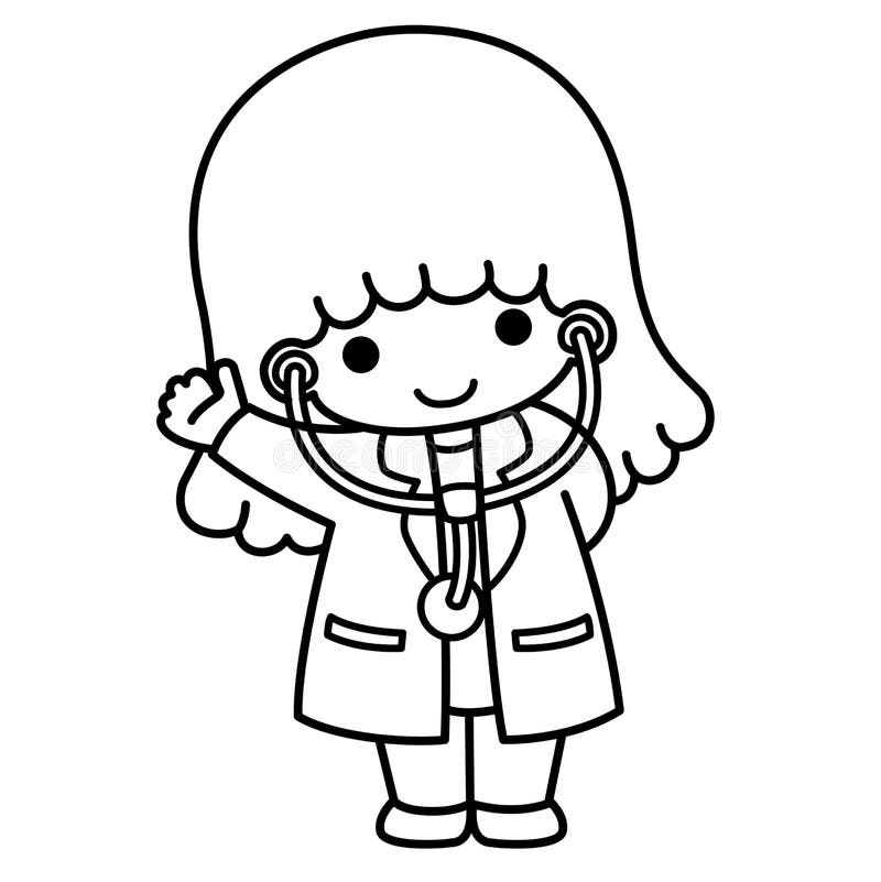 Illustration of Isolated Female Doctor Stock Vector - Illustration of ... Illustration of Isolated Female Doctor Stock Vector - Illustration of ...