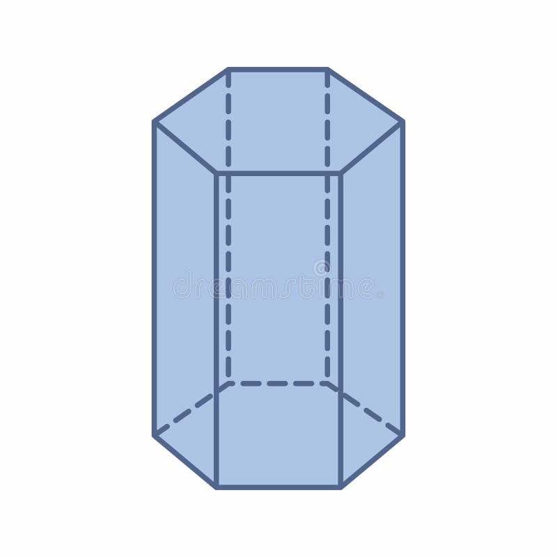 Hexagonal Prism Illustration Stock Illustration - Illustration of ...