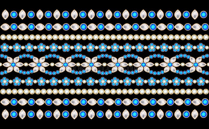 Black Background Diamond Borders Stock Illustrations – 219 Black ...