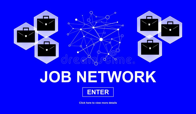 Concept of job network stock illustration. Illustration of technology ...