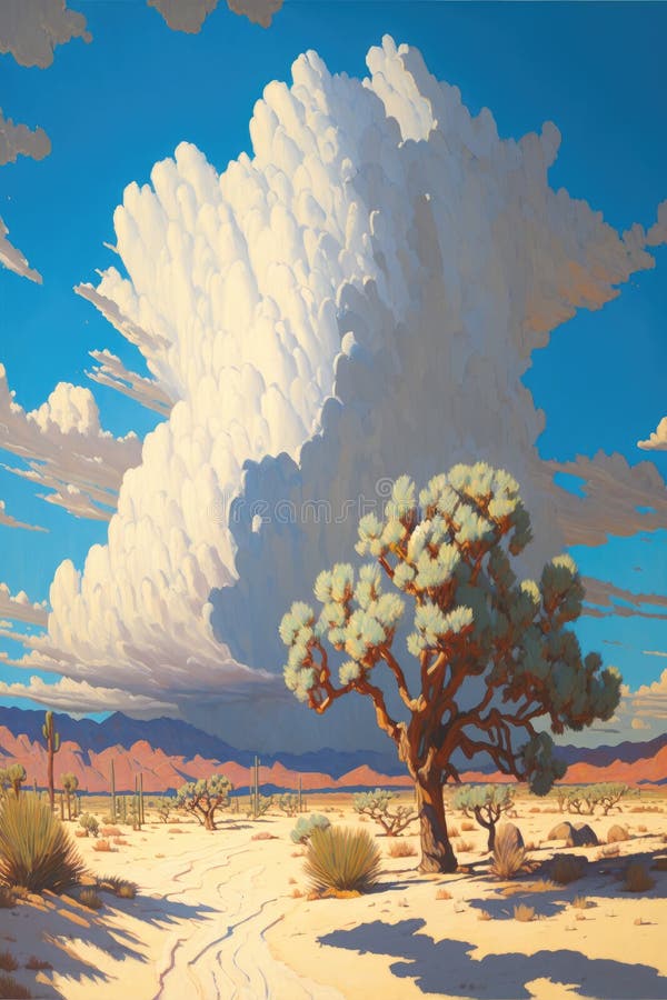 Illustration of a Joshua Tree Stock Illustration - Illustration of ...