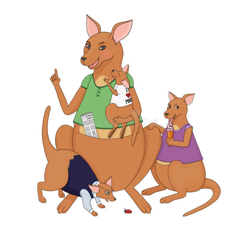 Kangaroo Mother Care Stock Illustrations – 119 Kangaroo Mother Care ...
