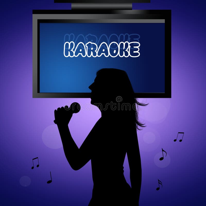 Illustration of karaoke stock illustration. Illustration of disco ...