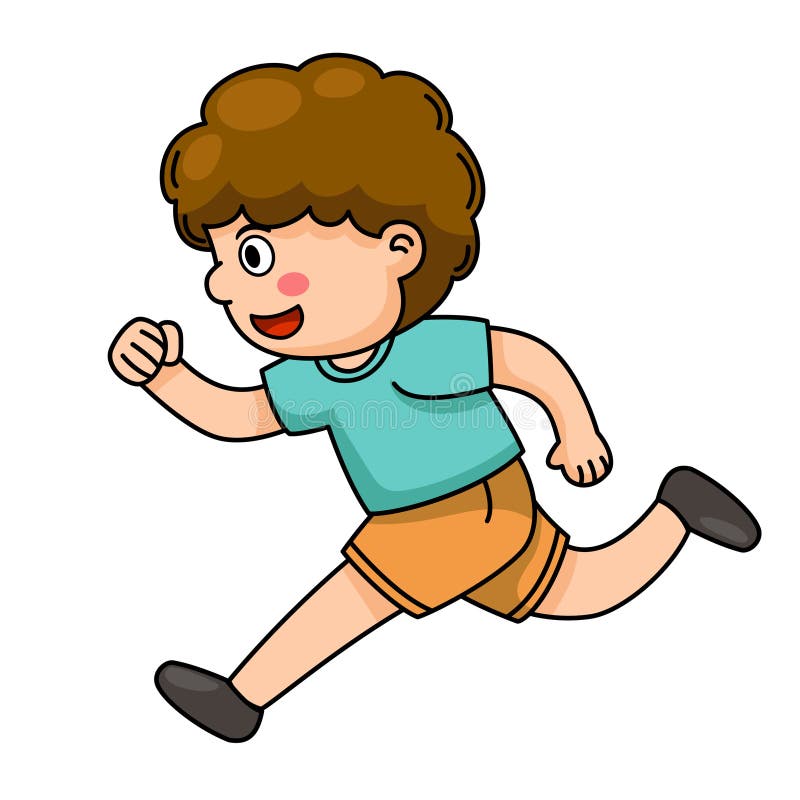 Children Running Race White Background Stock Illustrations – 253 ...
