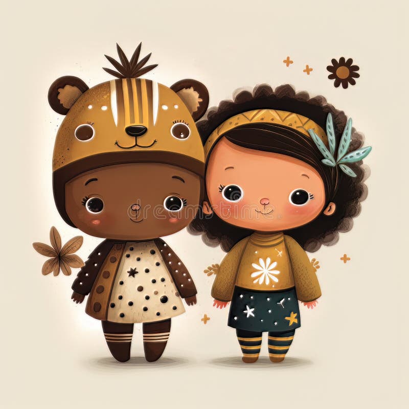 Illustration of Kids Dressed with Animals Costumes Stock Illustration ...