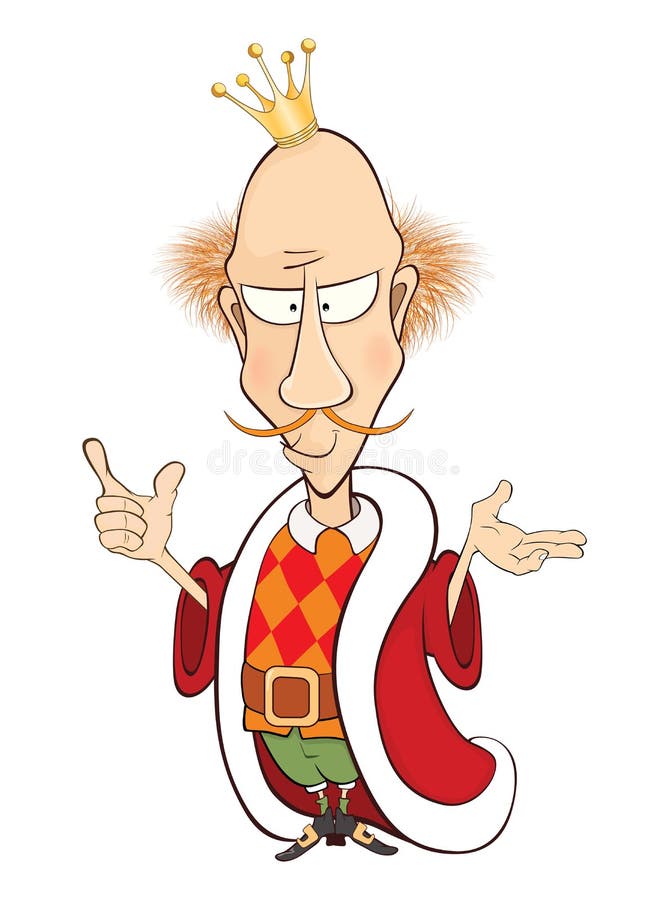 Illustration of a King. Cartoon Character Stock Vector - Illustration ...