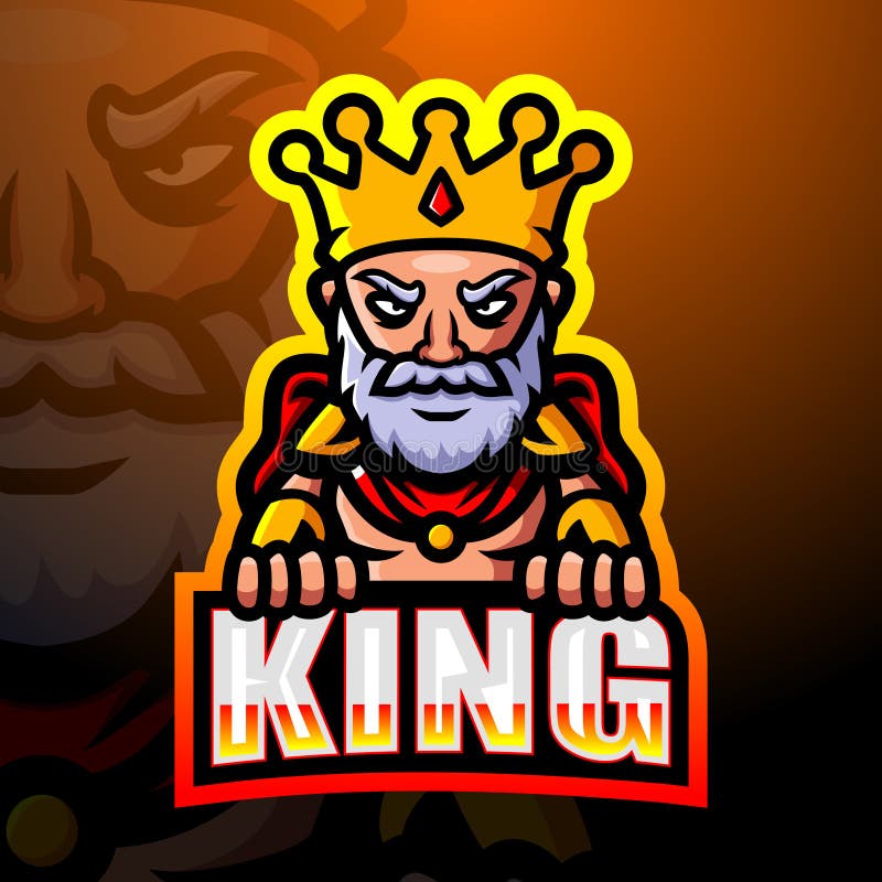Game King Esport Logo Design Stock Vector - Illustration of crown ...