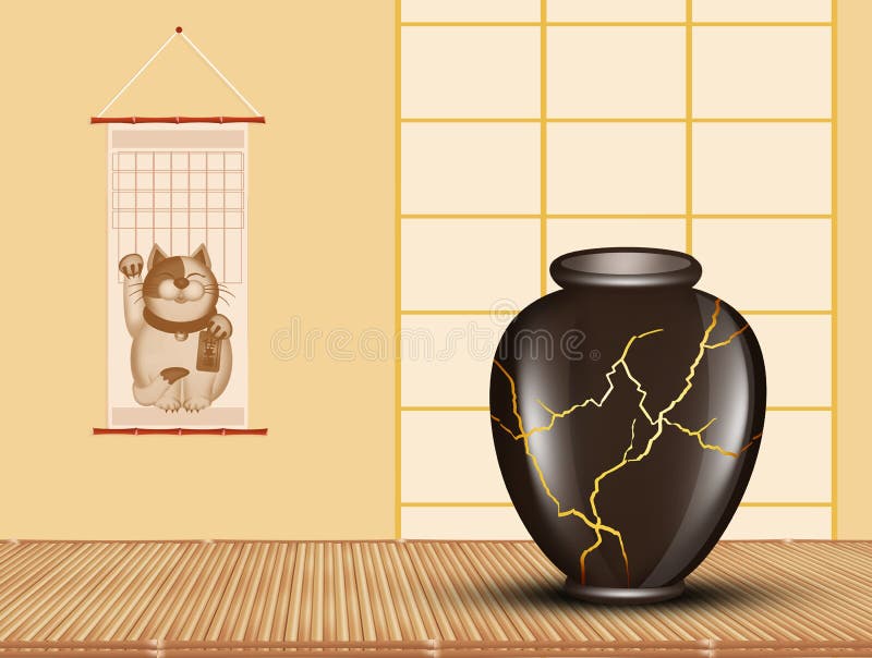 Kintsugi Jar Stock Illustrations – 29 Kintsugi Jar Stock Illustrations ...
