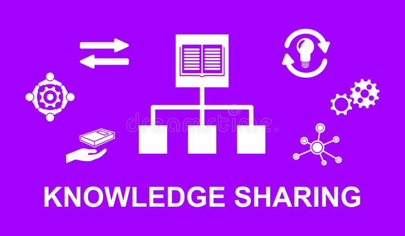 Concept of Knowledge Sharing Stock Illustration - Illustration of ...