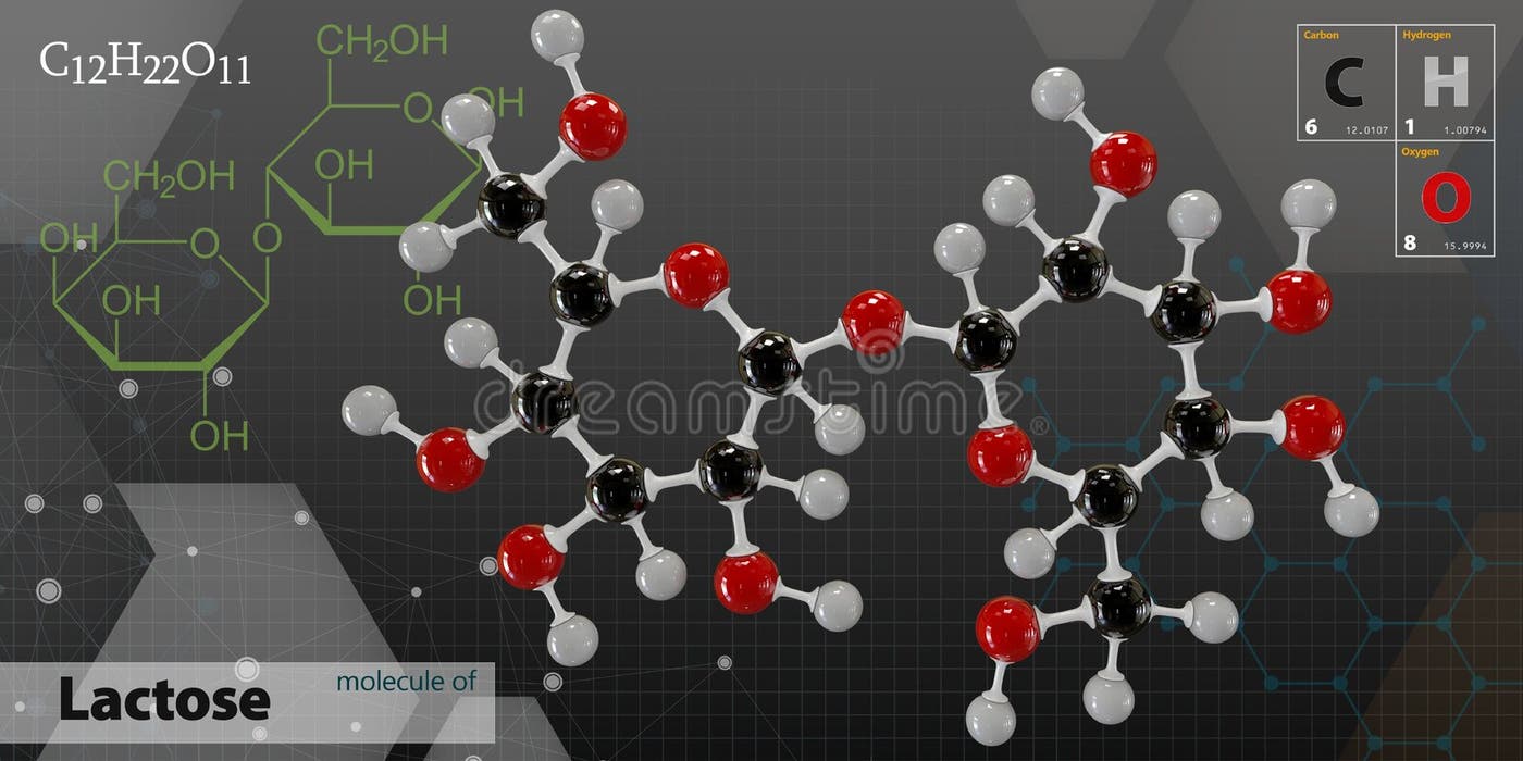Lactose Molecule Stock Illustrations – 176 Lactose Molecule Stock ...