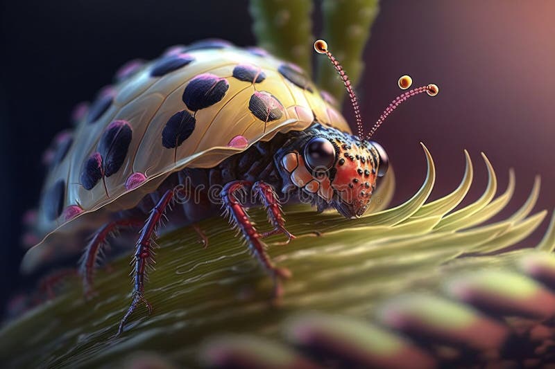Ladybug, Creative Digital Illustration, Animals, Insects Stock ...