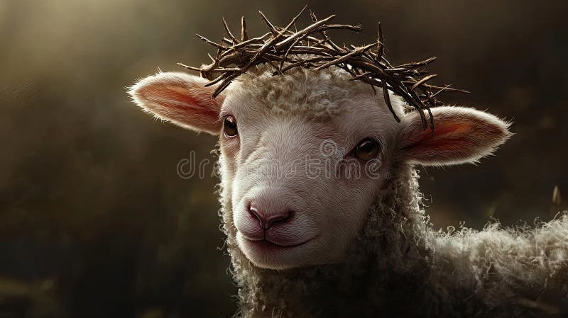 Lamb Crown Thorns Stock Illustrations – 704 Lamb Crown Thorns Stock ...