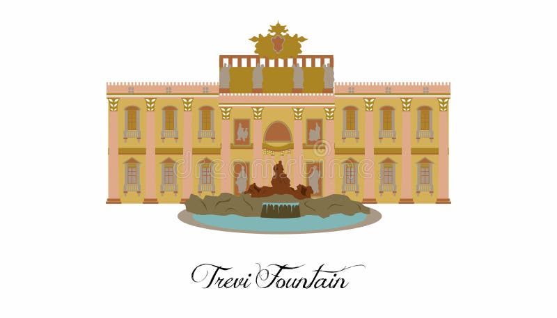 Trevi Fountain Clipart