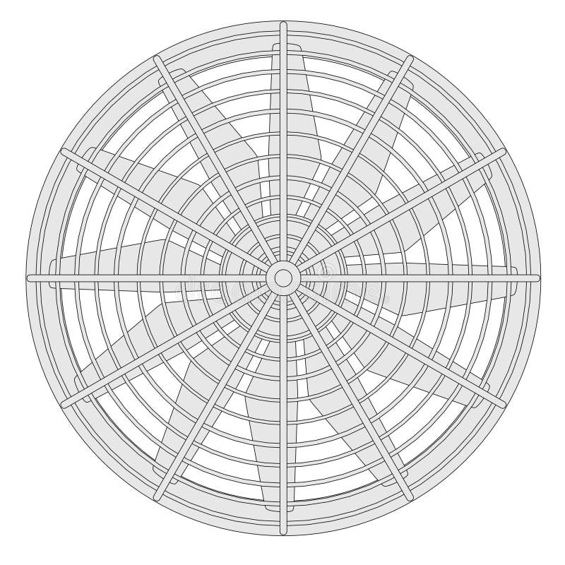Illustration of large fan stock illustration. Illustration of graphics ...