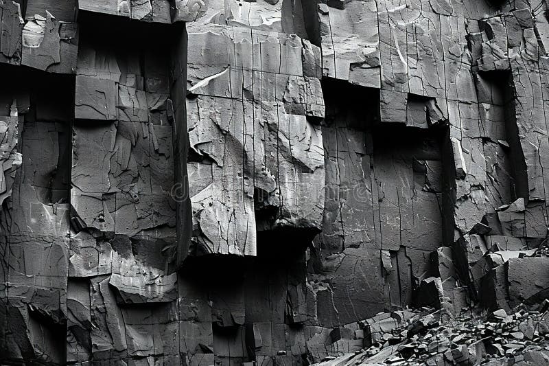 Large Natural Rock Texture, Black and White, High Quality, High ...