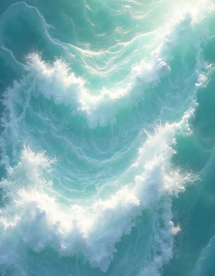 Stormy Sea Render Abstract Background Art Stock Photos - Free & Royalty ...