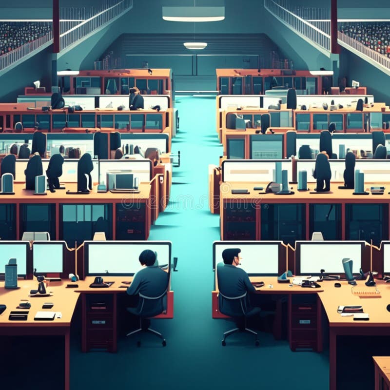 3D Illustration of a Large Group of People Watching a Big Eclipse AI ...