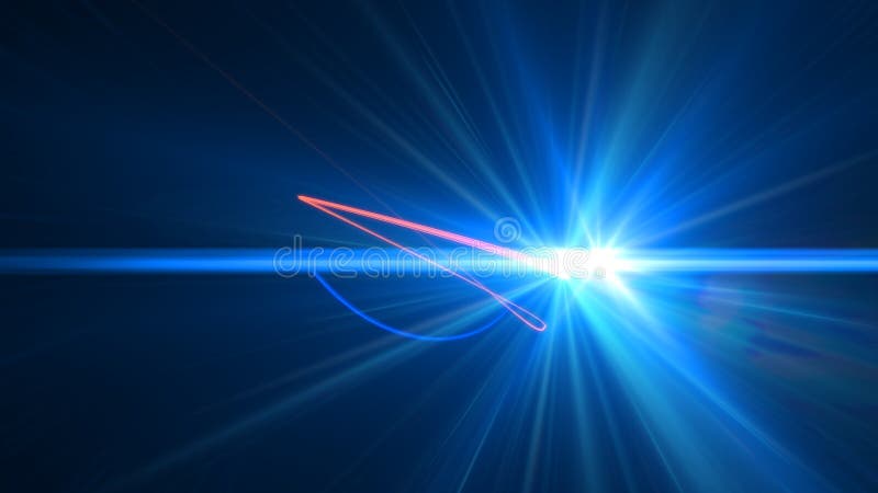 Illustration of Laser Line Light Ray Space Stock Illustration ...