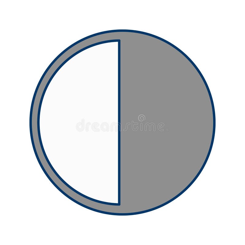 Illustration Last Quarter Icon for Personal and Commercial Use.. Stock ...