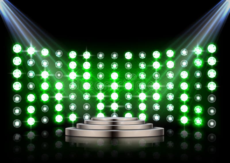 Led projection screen stock vector. Illustration of halogen - 107486096